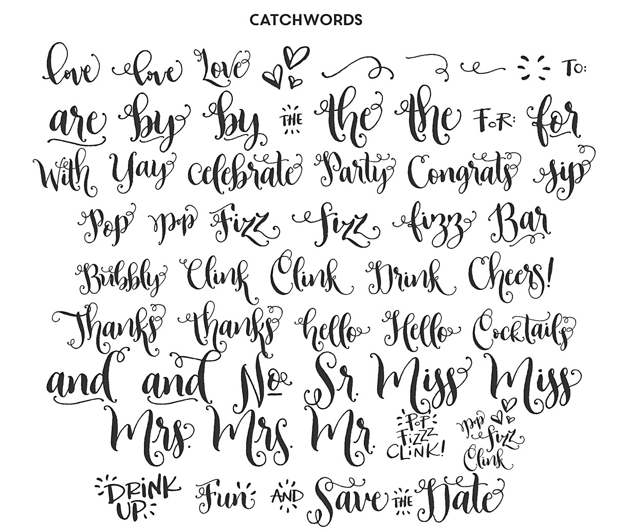 Cheers Font Family by Callie Rian & Co | Font Bros