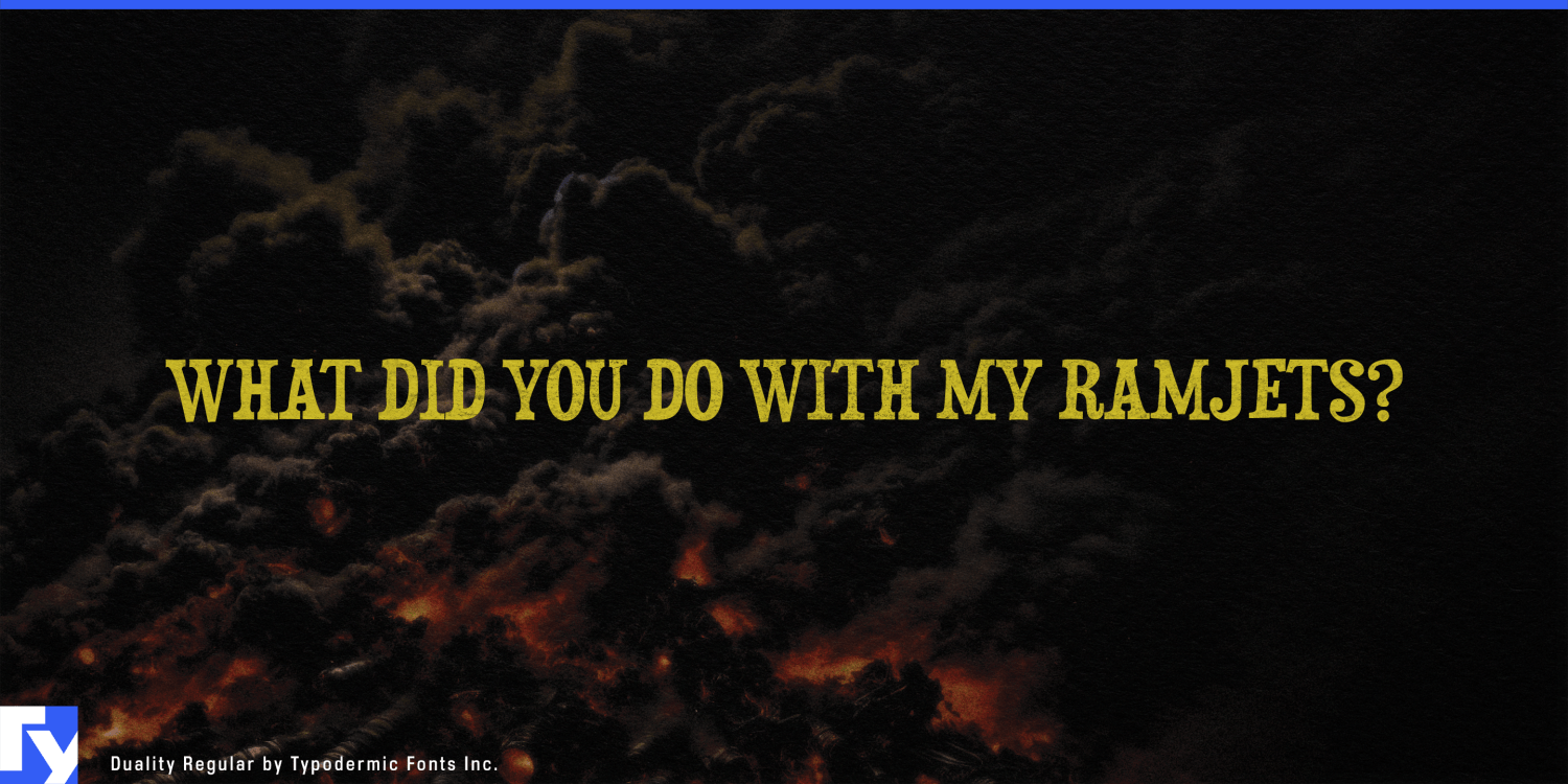 Duality Font Family by Typodermic | Font Bros