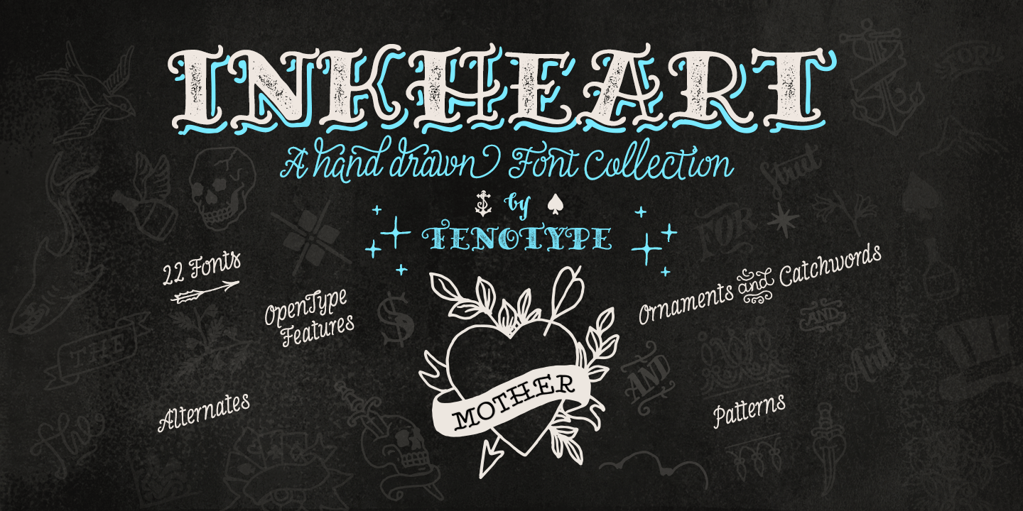 Inkheart Font Family by Fenotype | Font Bros