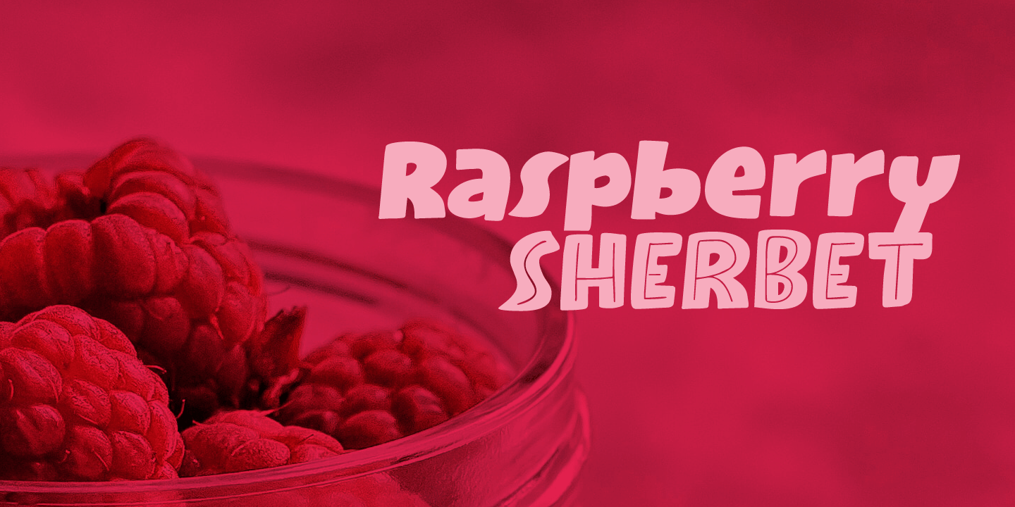 Raspberry Sherbet Font Family by Hanoded | Font Bros