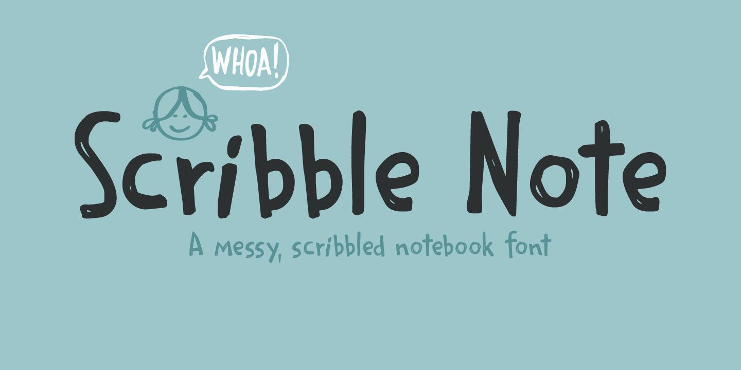 Scribble Note Font Family by Hanoded | Font Bros