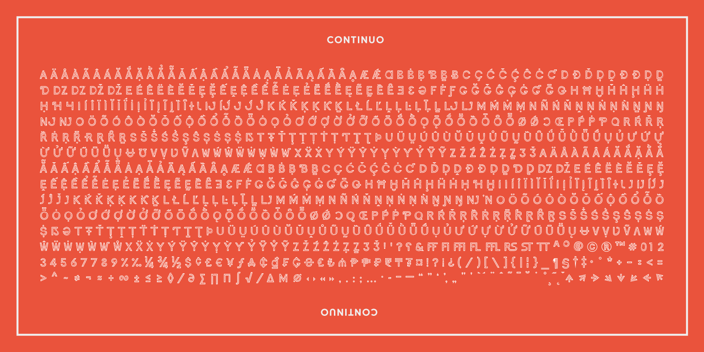 Continuo Regular Font Style by Delve Fonts | Font Bros