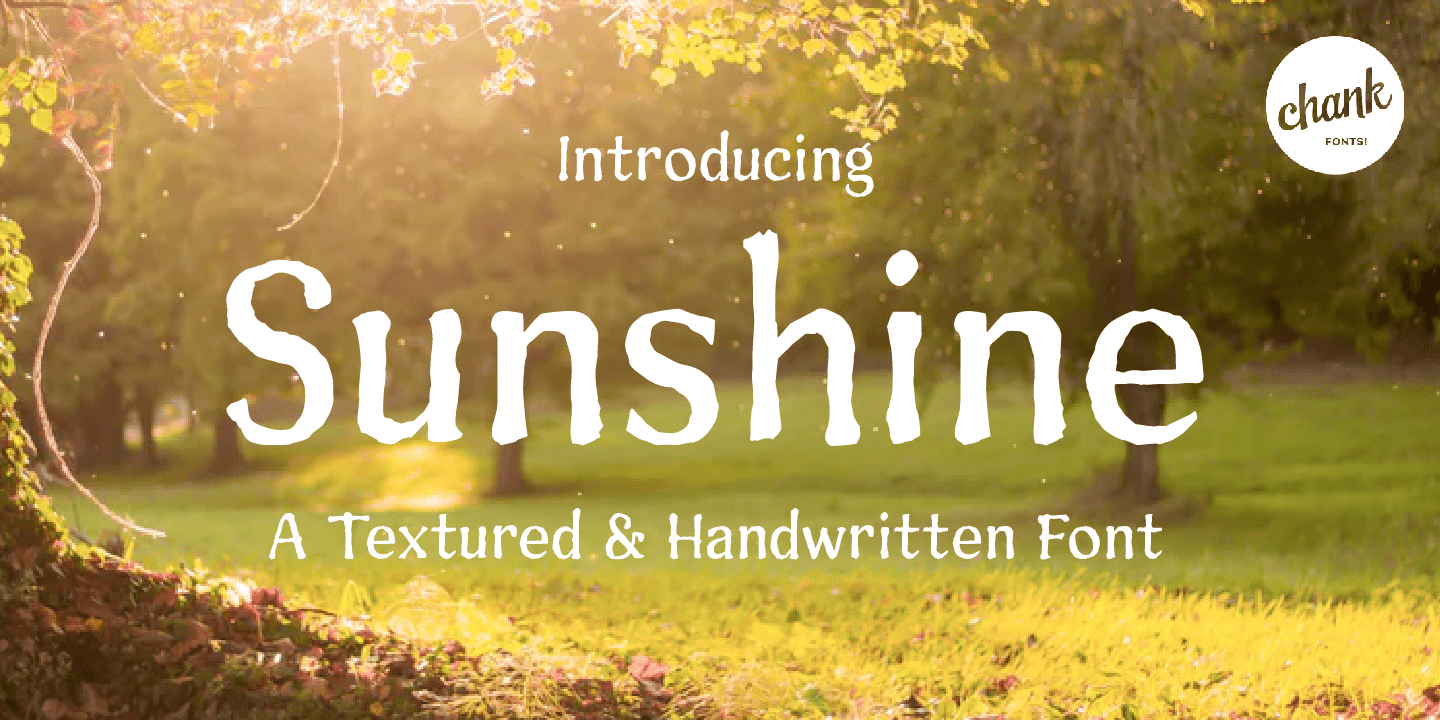 Sunshine Font Family by Chank Co | Font Bros