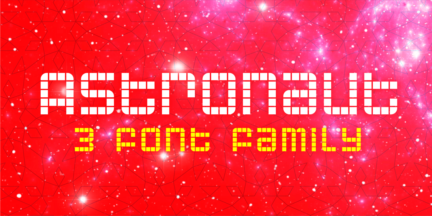Astronaut Font Family by Fontalicious | Font Bros