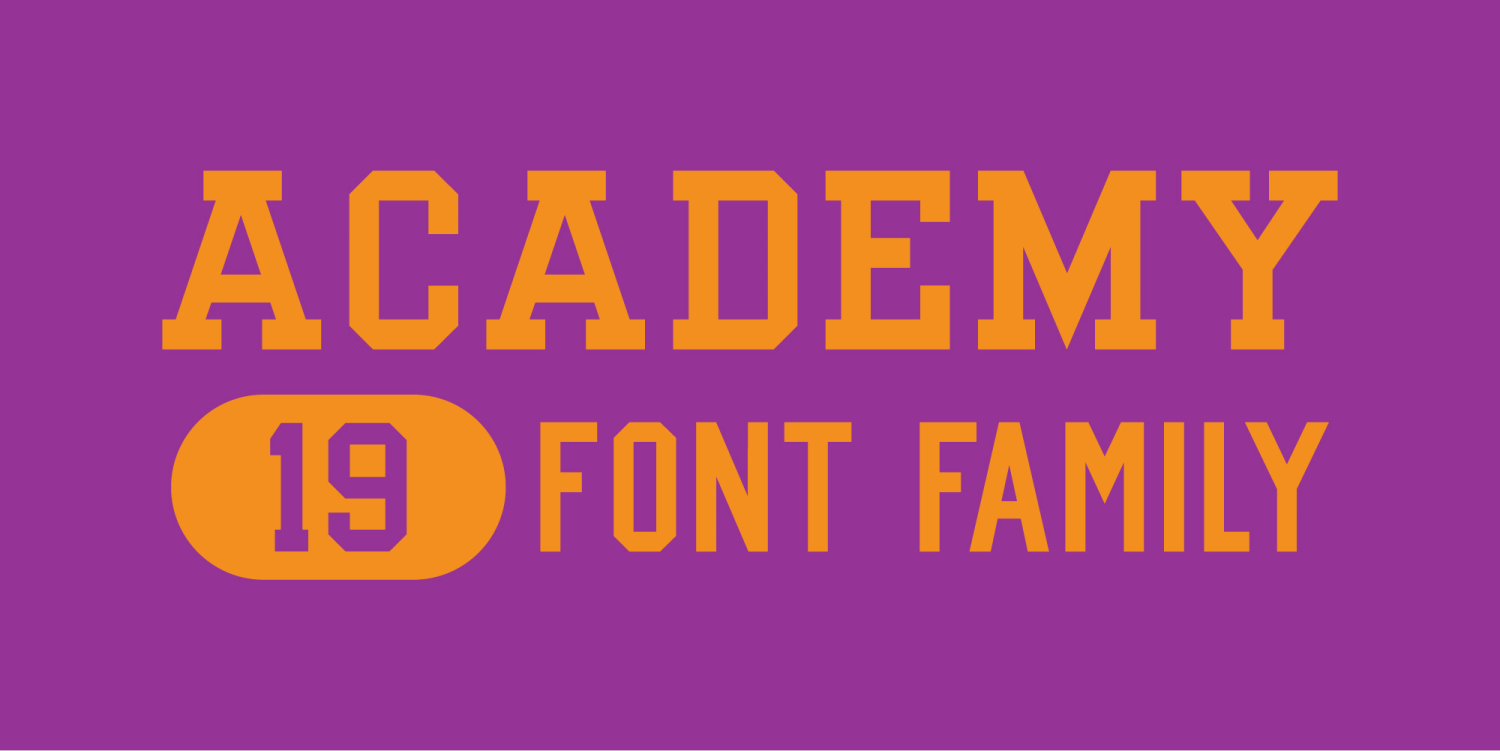 Academy Font Family by Fontalicious | Font Bros