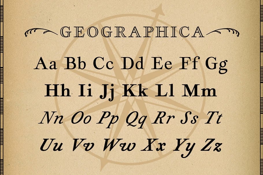 Geographica Font Family by Three Islands Press | Font Bros