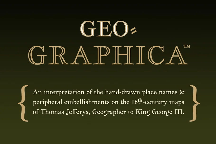 Geographica Font Family by Three Islands Press | Font Bros