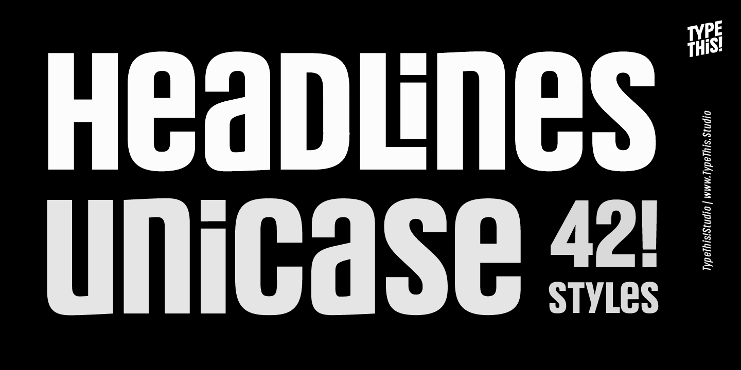 Every TEXT Regular Font Style by TypeThis!Studio | Font Bros