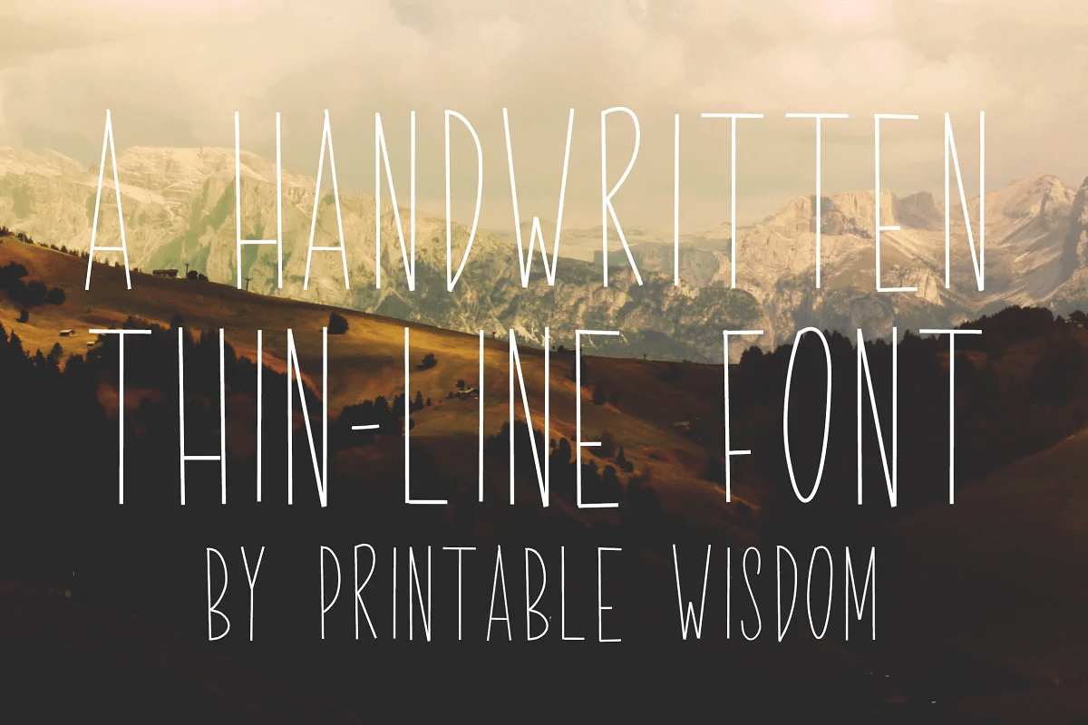 Skinny Minnie Font Family by Printable Wisdom | Font Bros