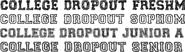 College Dropout Font Family by Open Window | Font Bros