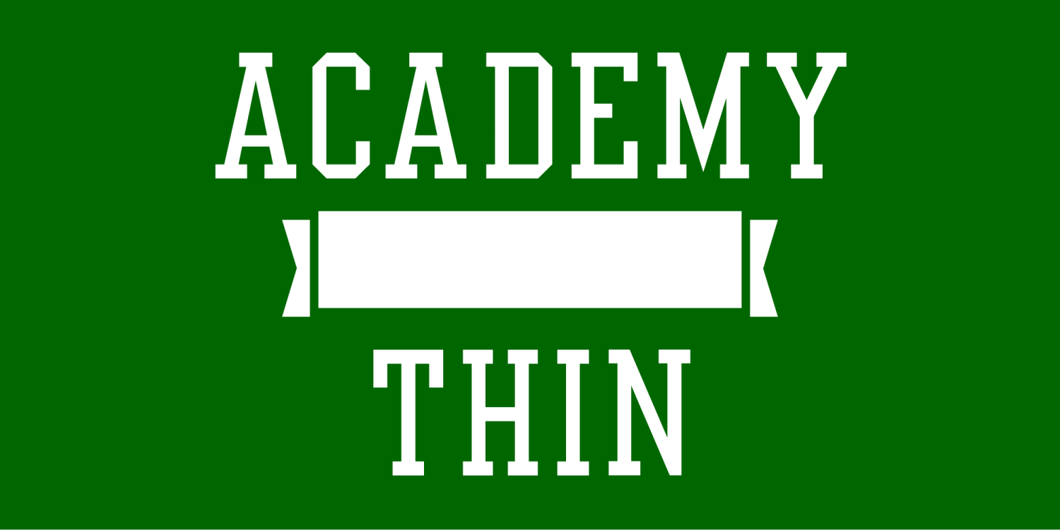 Academy Thin Font Style by Fontalicious | Font Bros