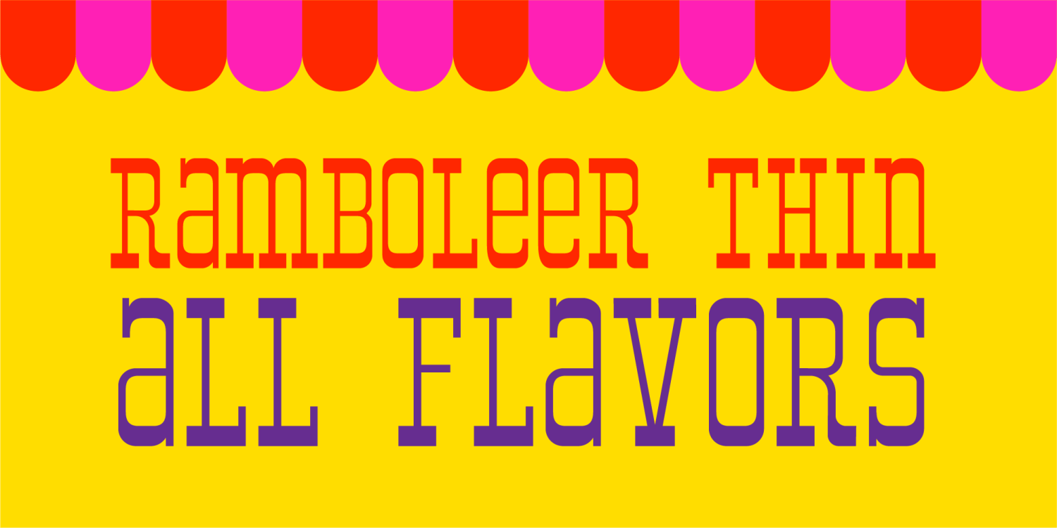 Ramboleer Thin Font Style by Fontalicious | Font Bros
