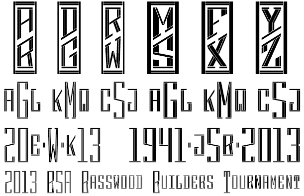 MFC Hardwood Monogram Font Family by Monogram Fonts Co | Font Bros