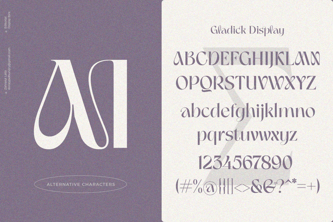 Gladick Display Font Family by Dora Typefoundry | Font Bros