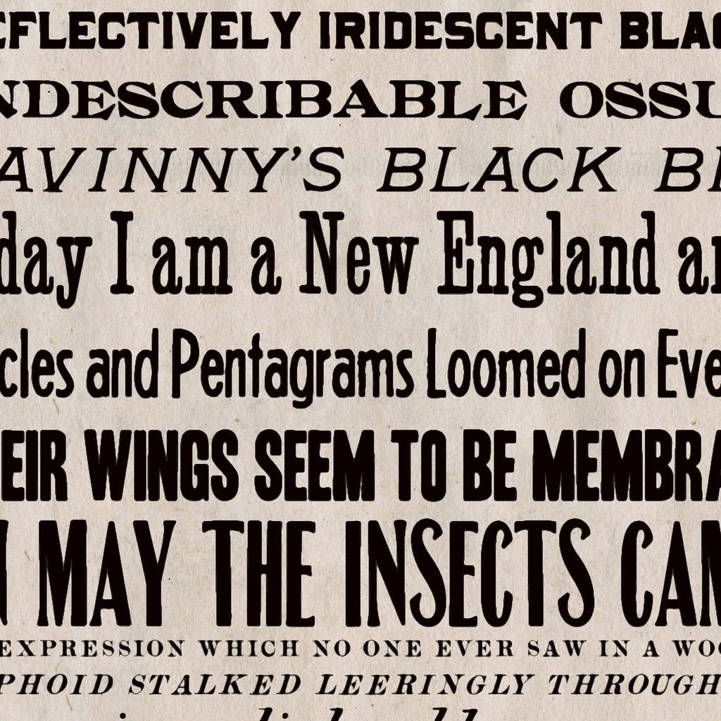 HP Lovecraft Historical Society Font Family by E-phemera Fonts | Font Bros