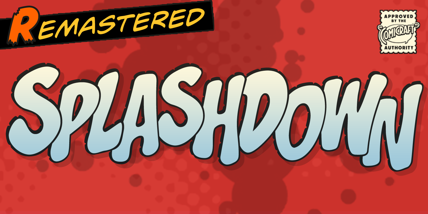 Splashdown Font Family by Comicraft Fonts | Font Bros