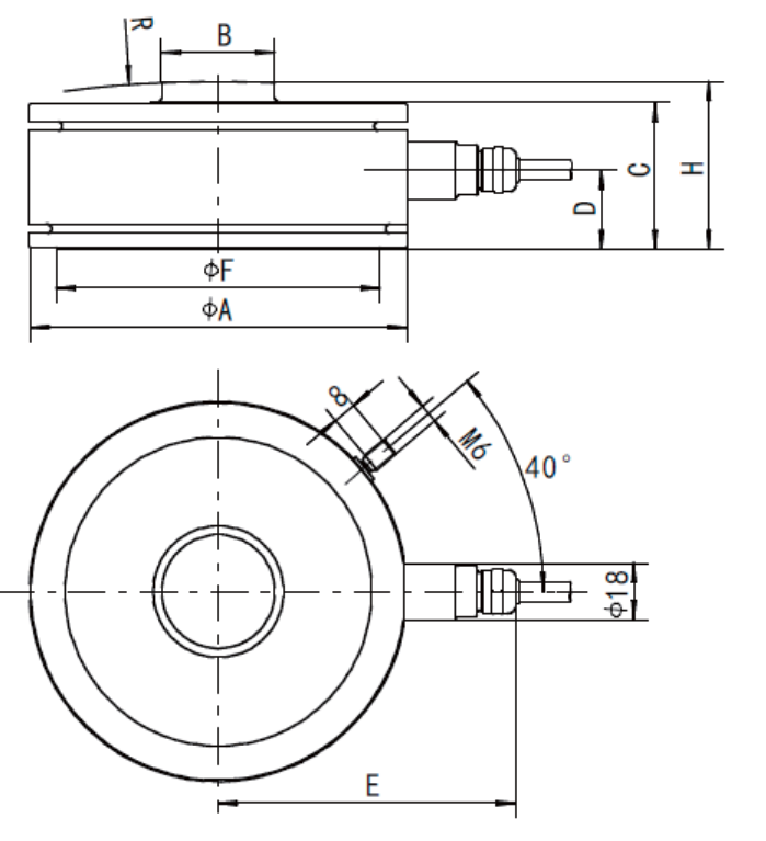 BM24R Compression Loading Ring Torsion Load Cell (Replacement for ...